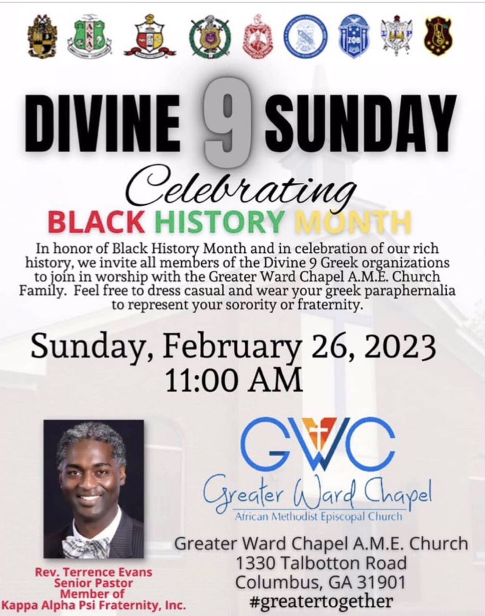 D9 Sunday Celebrating Black History Month – Columbus (GA) Alumni ...